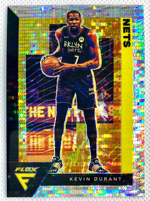 2020-21 Panini Flux Kevin Durant Silver Pulsar Prizm Card #14 SP ...