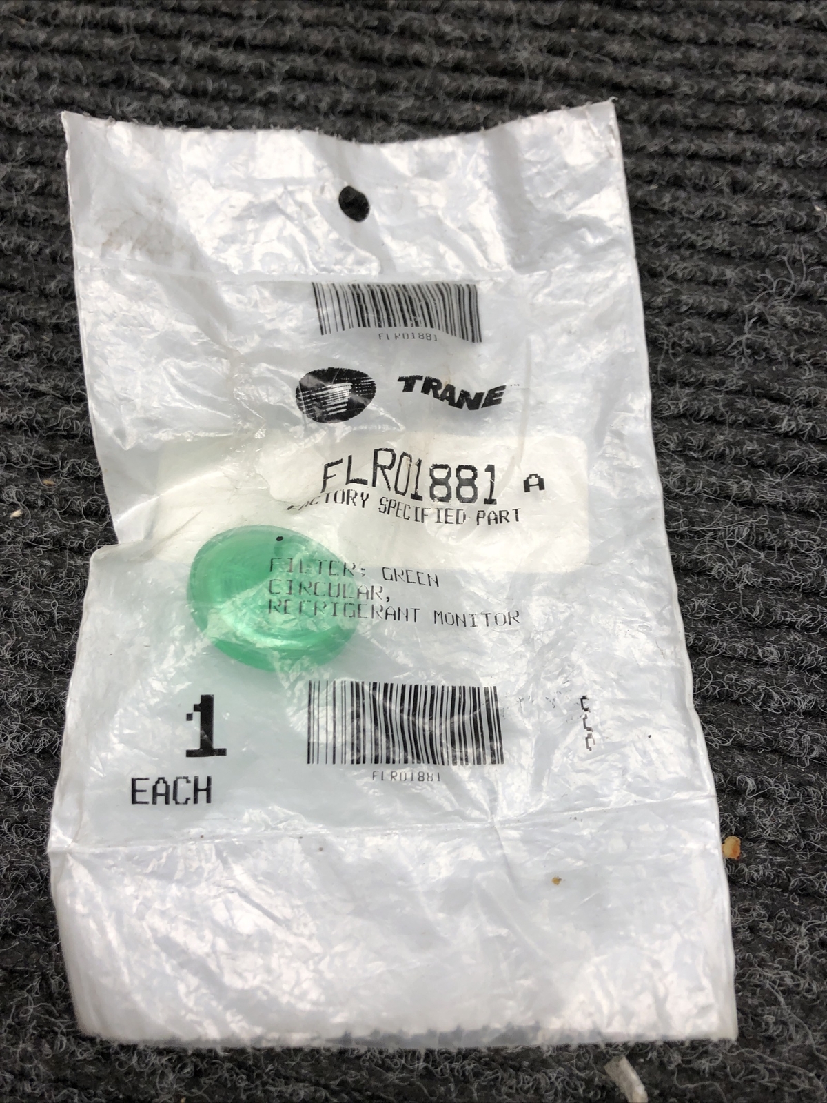 Trane OEM Green Circular Refrigerant Monitor Filter FLR01881 for sale ...