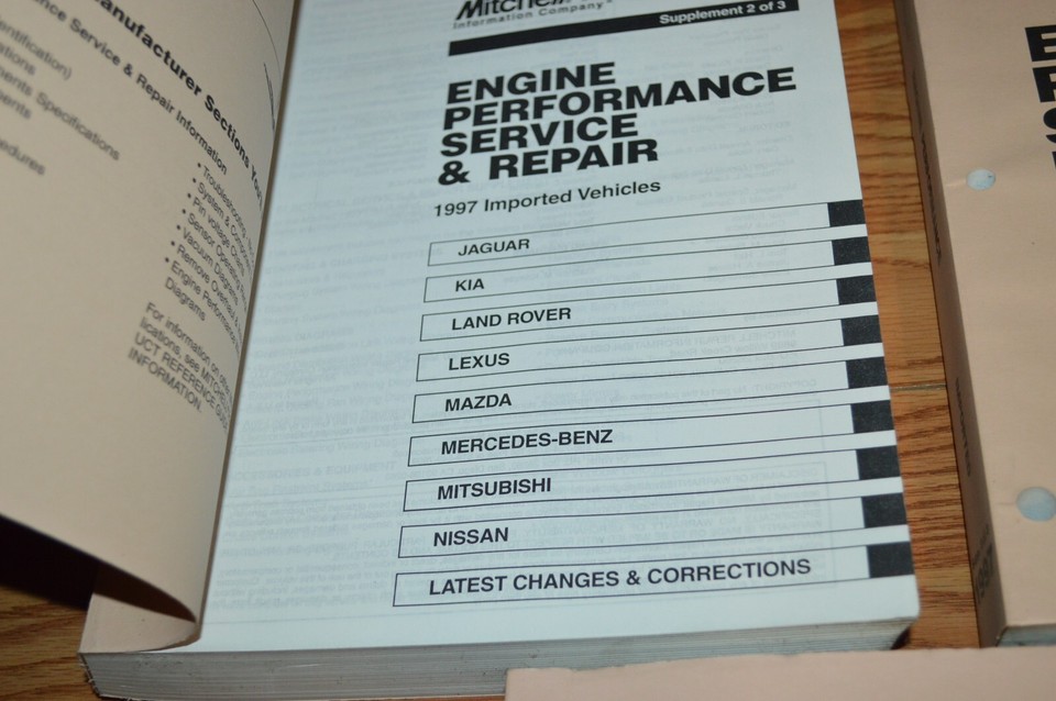 1997 ENGINE PERFORMANCE SERVICE REPAIR MANUALS IMPORTED CARS TRUCKS ...