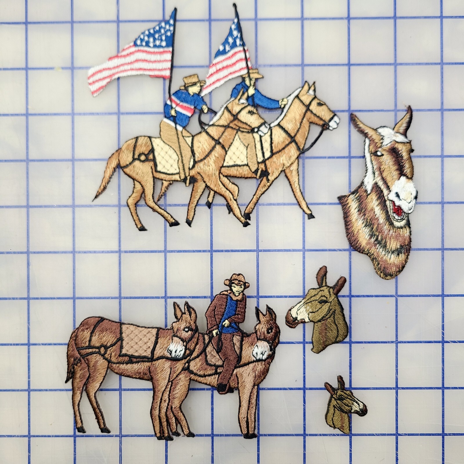 HUGE Lot of 2100 NEW Embroidered "20 Mule Team" Themed Iron On Patches ...