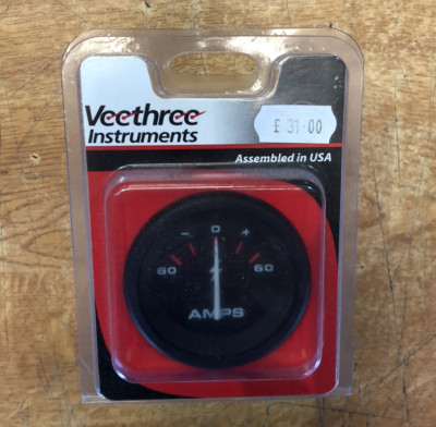 VEETHREE INSTRUMENTS AMMETER 60 AMP | eBay UK