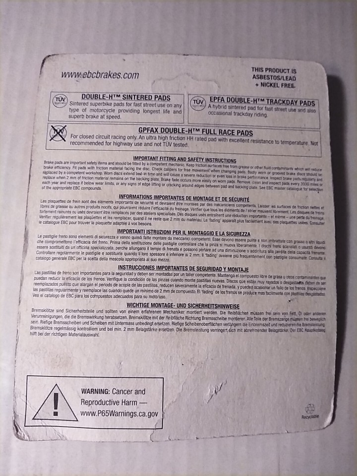 EBC Brakes Brake Pads FA196HH | eBay