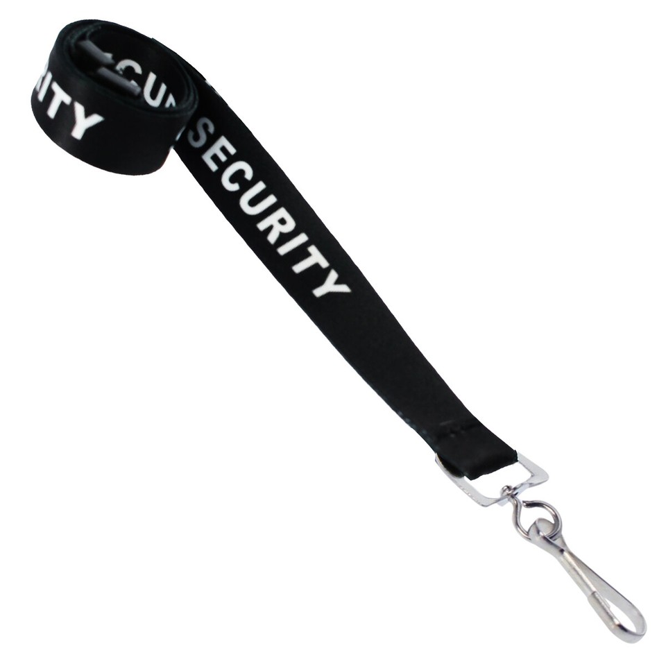 SECURITY Lanyard Keychain with Breakaway Clasp and ID Badge Clip for ...