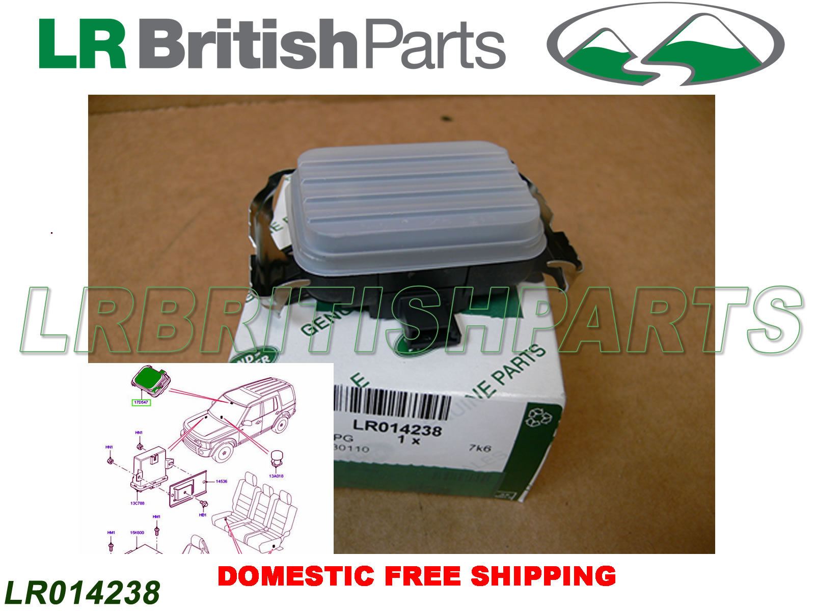 LAND ROVER RAIN WINDSHIELD SENSOR MODULE RANGE ROVER LR4 LR2 SPORT ...