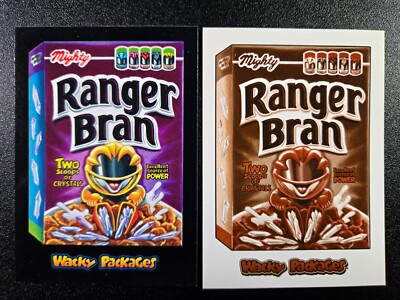 Mighty Morphin Power Rangers Spoof 2018 Wacky Packages 2 Card Set | eBay