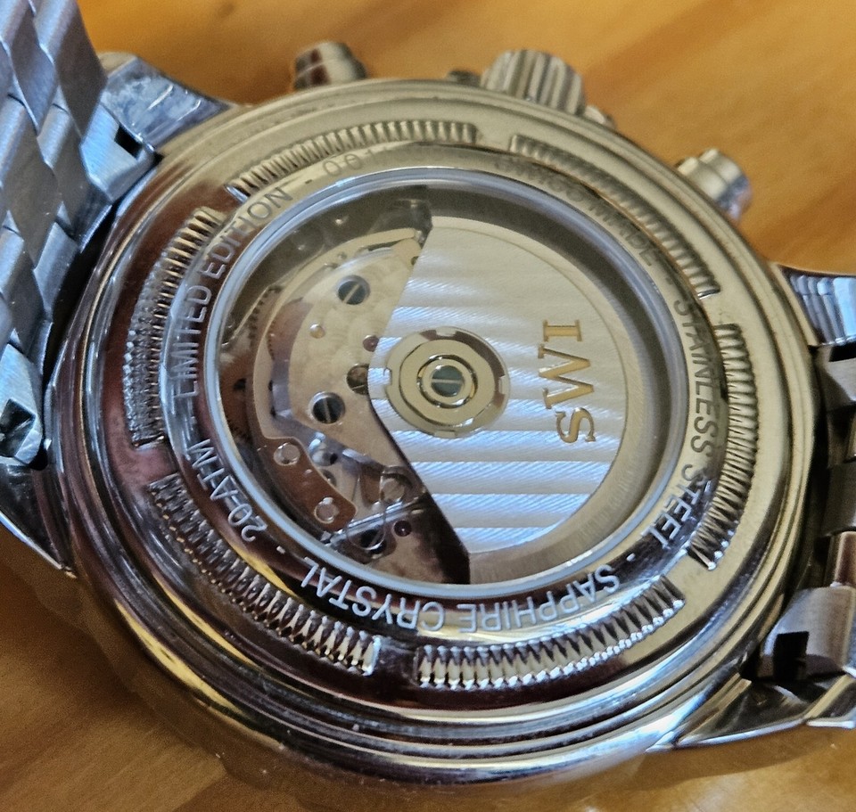 Swiss Watch International Limited Edition 1/500 Sapphire SWI Automatic ...