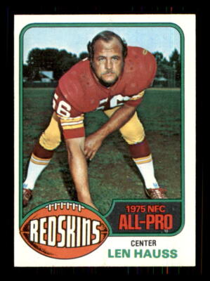1976 Football Topps Len Hauss Washington Redskins #370 AP2 | eBay