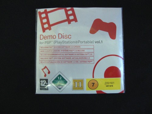 PSP DEMO DISC VOL 1 INCLUDING PSP SYSTEM SOFTWARE UPDATE 2.0 VERSION | eBay