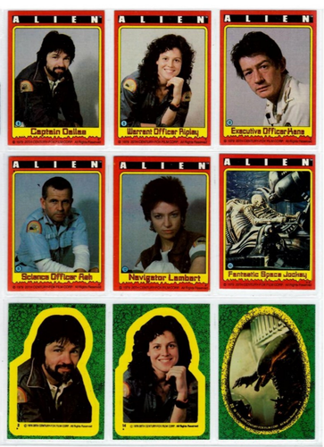 Alien incomplete set of 75 trading cards and 21 stickers by Topps | eBay