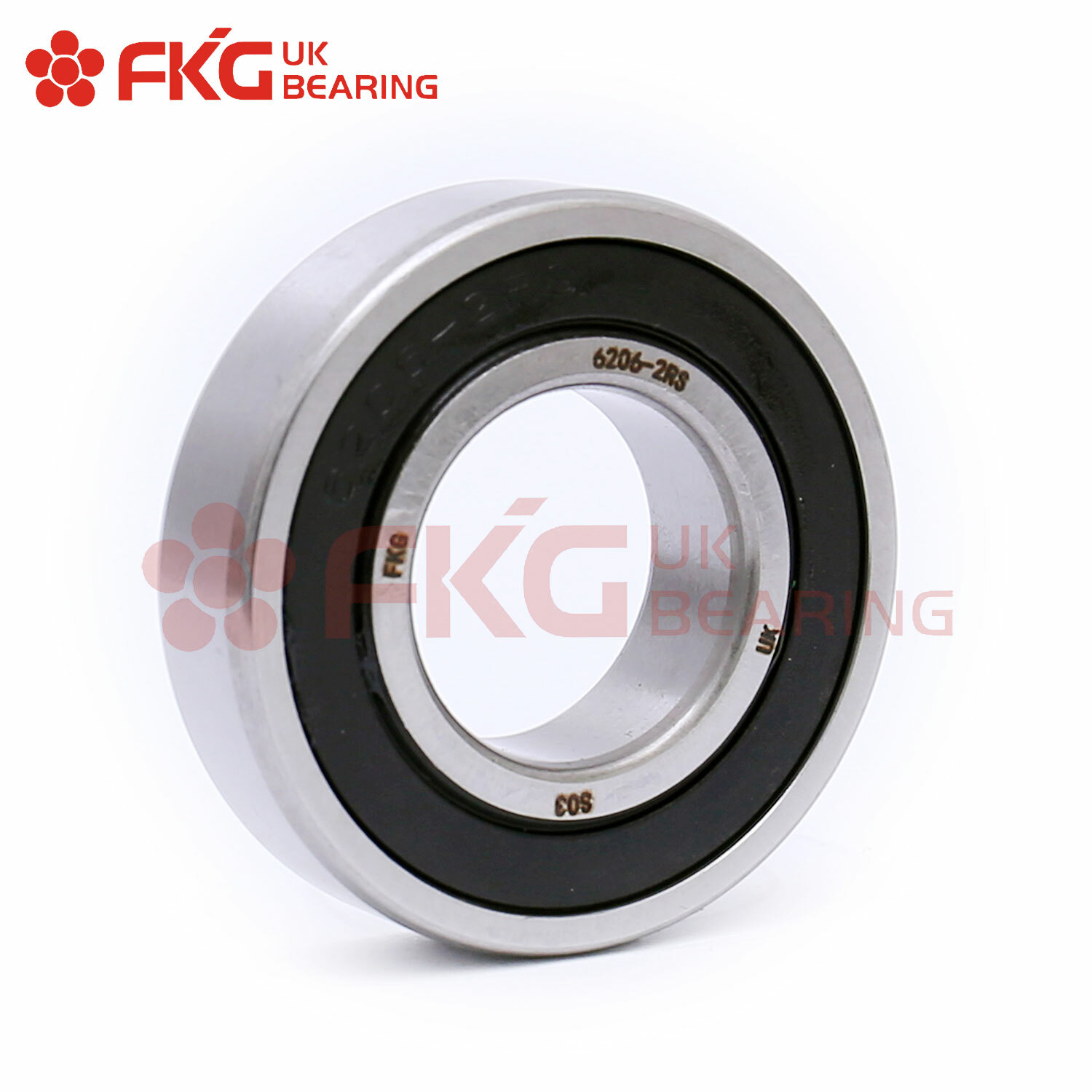 6206-2RS C3 Premium Rubber Sealed Ball Bearing, 30x62x16, 6206 2RS (10 ...