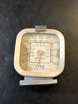 Vintage Springfield 3" Hanging Metal Oven Thermometer/Temperature Gauge ...