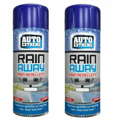 Pack of 2 x 200ml Rain Away Rain Repellent - Rain Away Car Windscreen ...