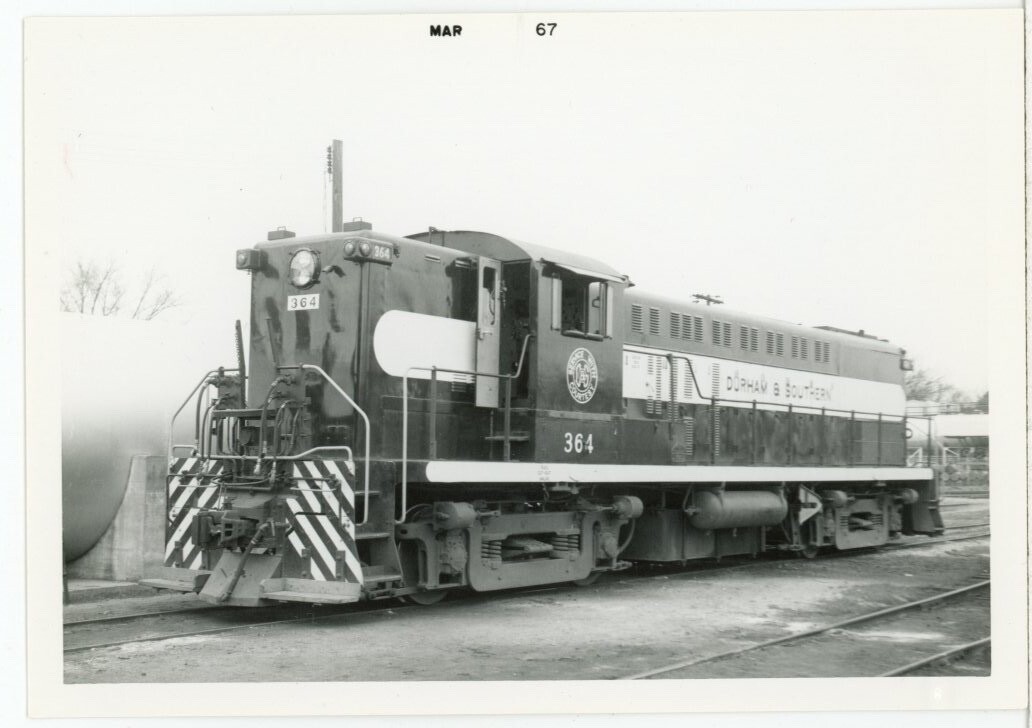 Train Photo - Durham & Southern Railroad #364 Locomotive 1967 Vintage ...