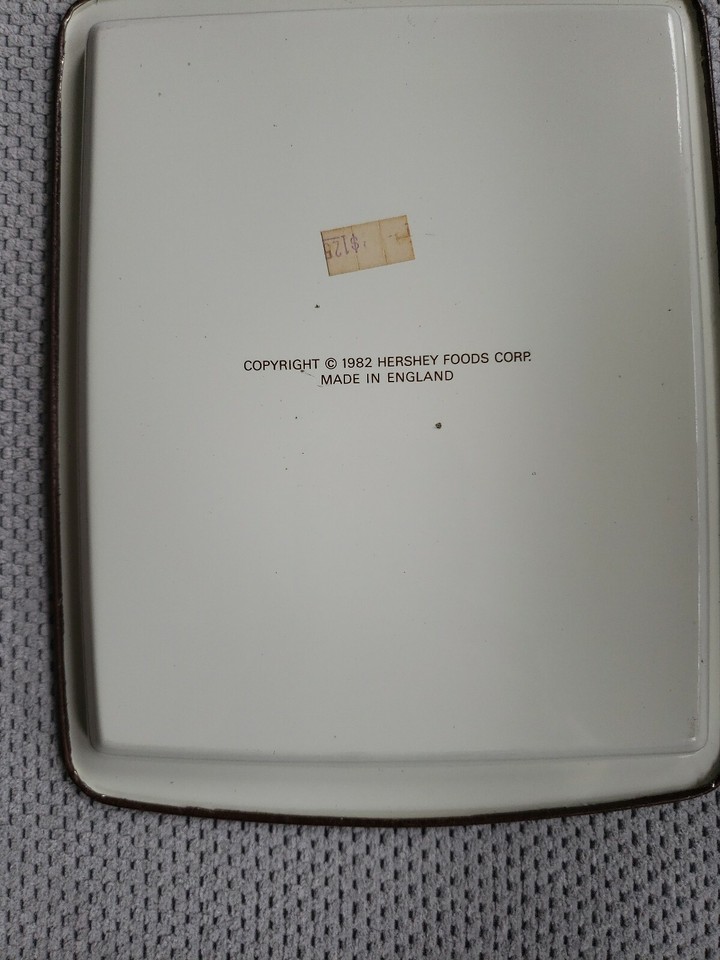 Hershey's VINTAGE Tin 6X8 Tray. With Sales Tag. Chocolate Cake. Made in ...