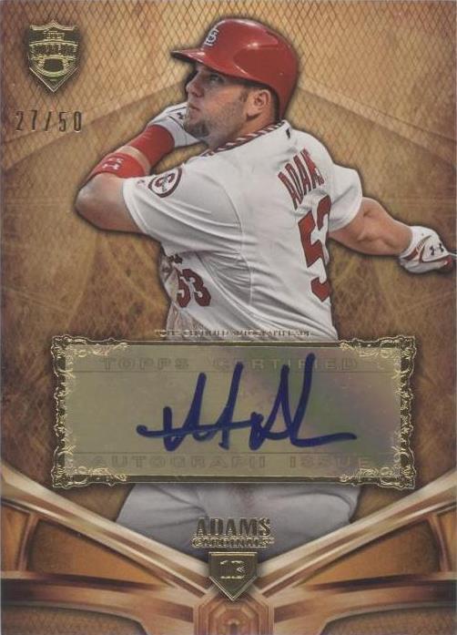2013 Topps Supreme - Retired and Active Autographs Matt Adams #SA-MA ...
