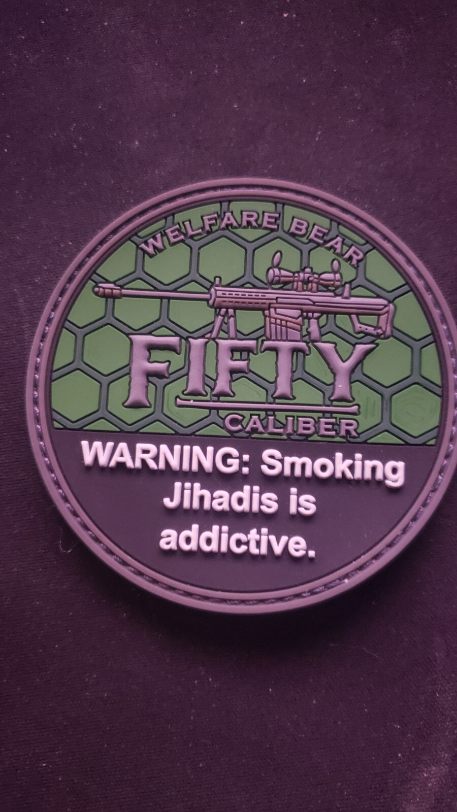Shot Show 2024 WELFARE BEAR Fifty Caliber WARNING: Smoking Jihadis ...