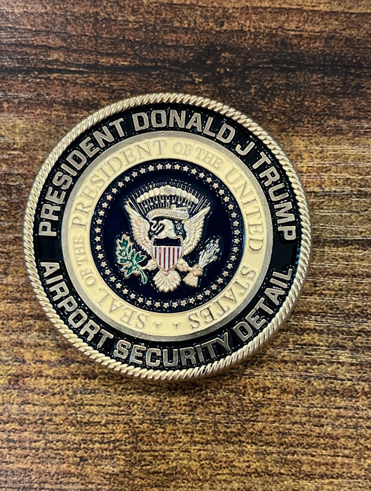 NY Port Authority Donald Trump Force One Protection Challenge Coin | eBay