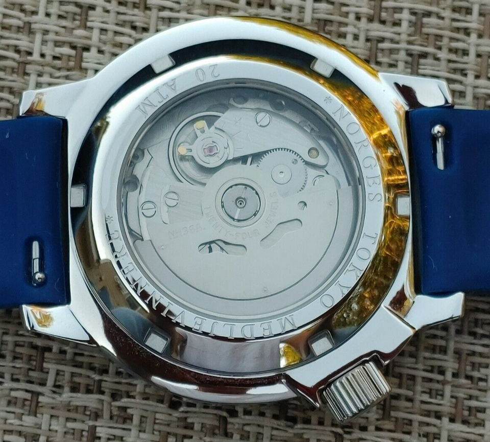 Automatic Sea Monster Watch, Norsk, Diver, Seiko NH36a movement Tokyo ...
