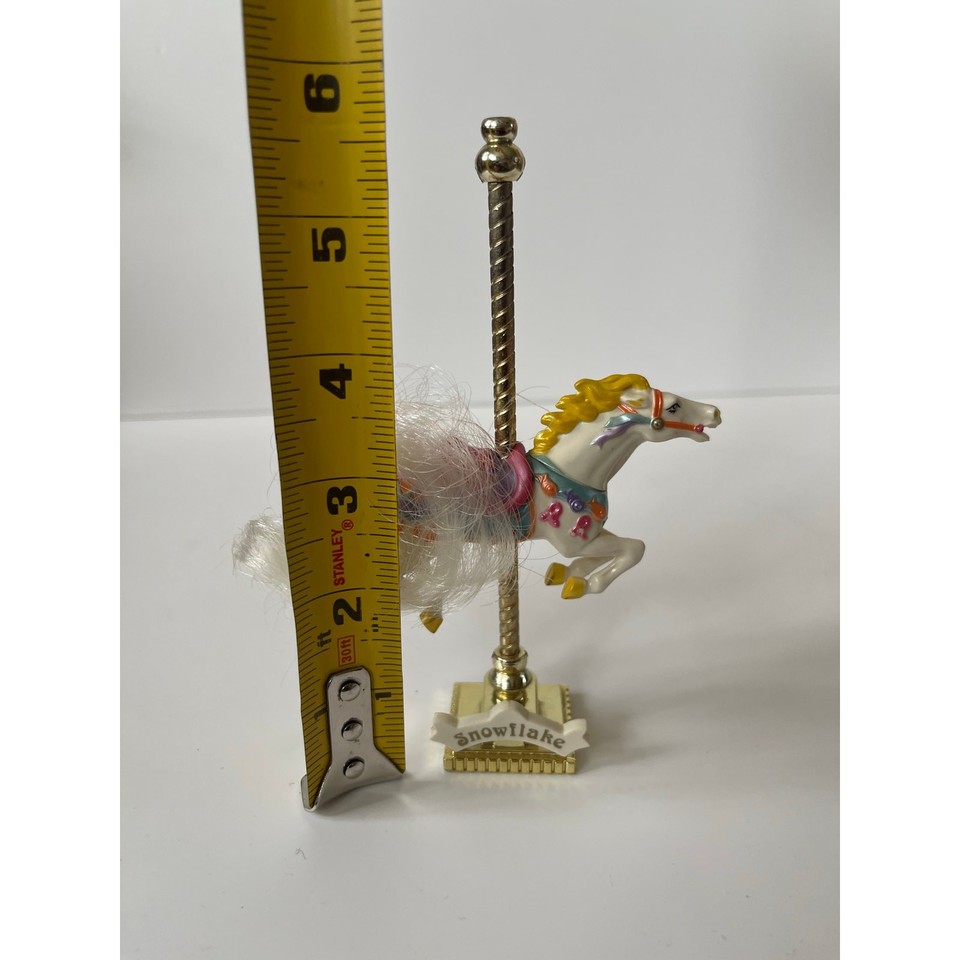 Vintage 1989 Matchbox Carousel Collection horse named "Snowflake". | eBay