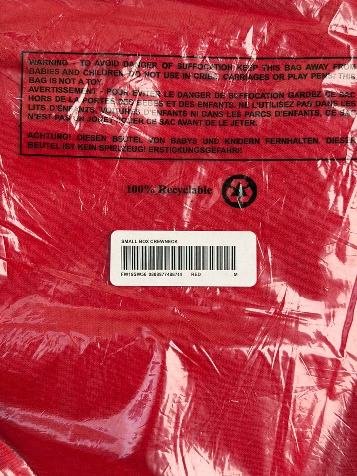 Supreme Small Box Logo Red Hooded Sweatshirt New Without Tags Medium ...