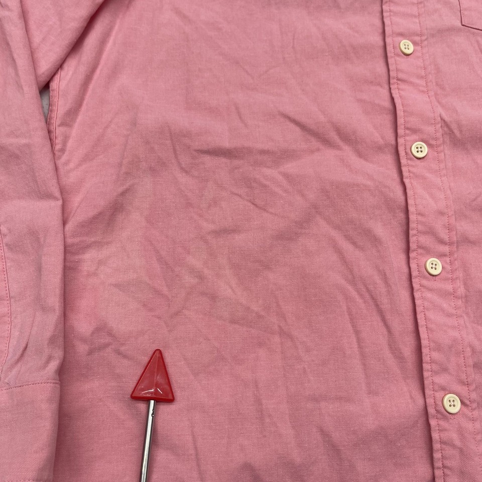 Grayers Shirt Mens Large Red Charles Stretch Oxford Long Sleeve Button ...