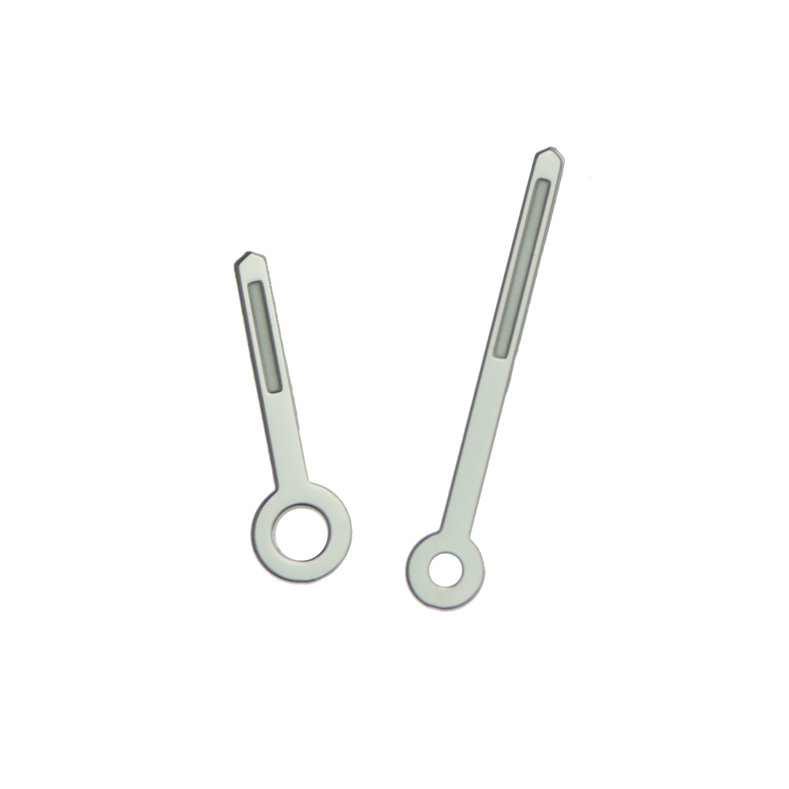 "Baton" shape hour and minute hands with luminous material 12.00/8.00 ...