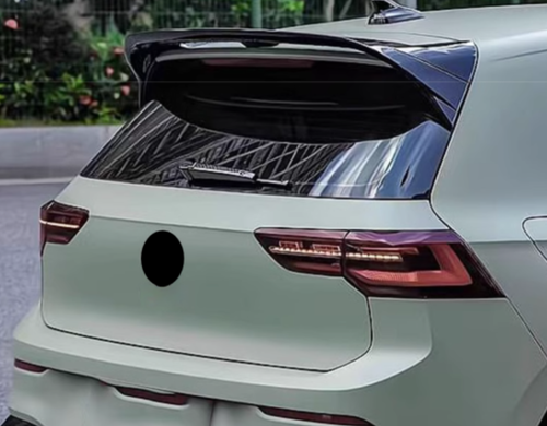 Glossy Black Rear Roof Window Spoiler For 2021-2023 Volkswagen Golf 8 ...