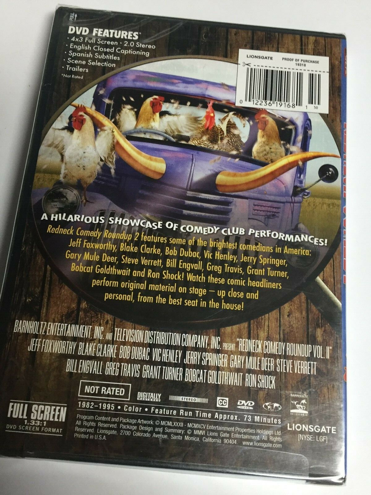 Redneck Comedy Roundup 2 (DVD,2006,Unrated) Jeff Foxworthy,BRAND NEW ...