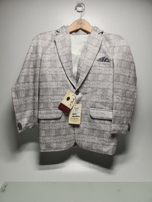 La'Studio Gray Checkered Suit Jacket Size 10 RK9 | eBay