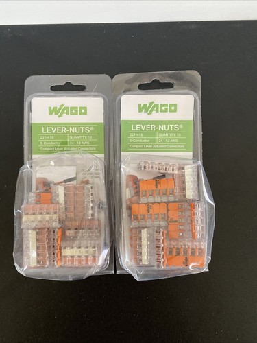 Lot Of 2 Wago Lever Nuts 221-415 Brand New In Box | eBay