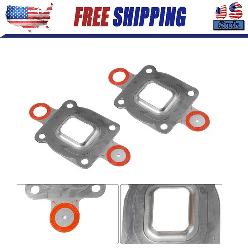 2 x Exhaust Elbow Riser Dry Joint Gasket Restricted Flow MerCruiser 27 ...