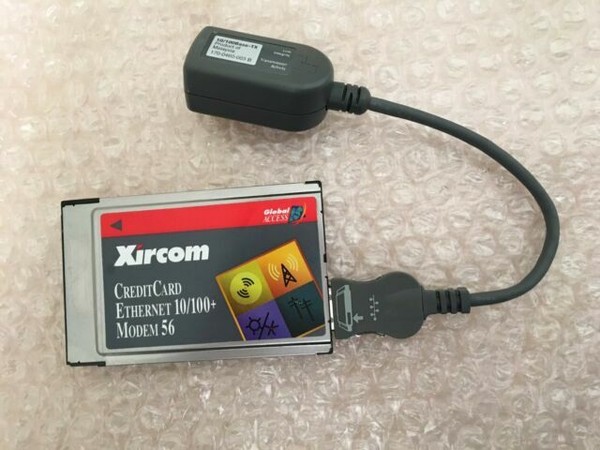 Xircom CreditCard Ethernet 10/100 Modem 56k PC Card UK SELLER for sale ...