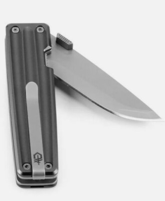 GERBER POCKET SQUARE. All Metal Model.GENTEELMANS KNIFE Excellent Gift ...