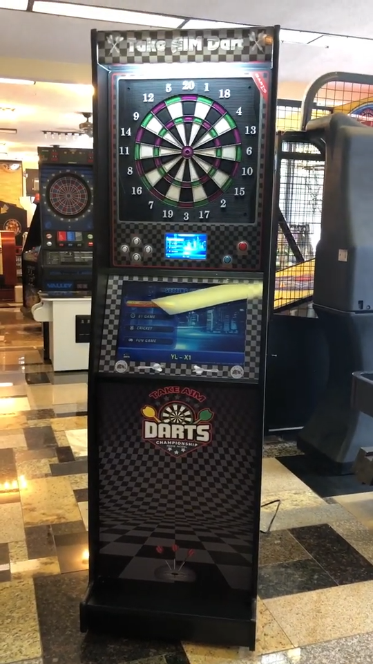 Take Aim Electronic Coin Operated Dart Board for commercial & home-Free ...