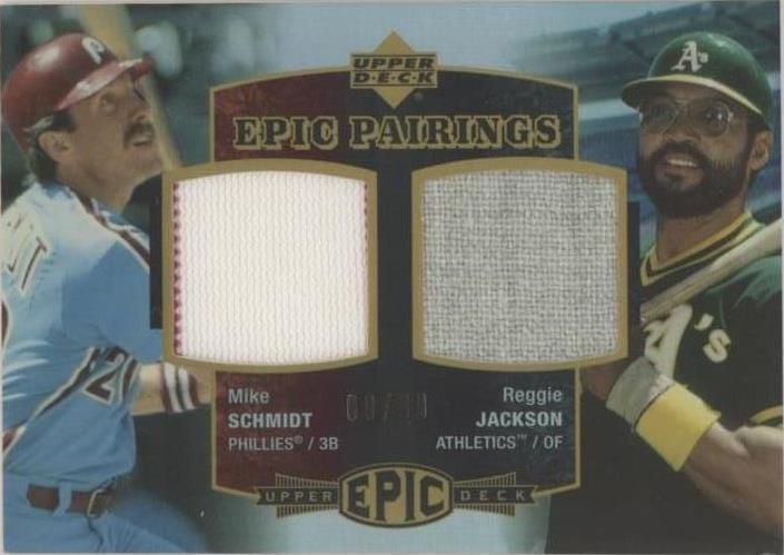 2006 Upper Deck Epic - Pairings Reggie Jackson, Mike Schmidt #EM2-JS ...