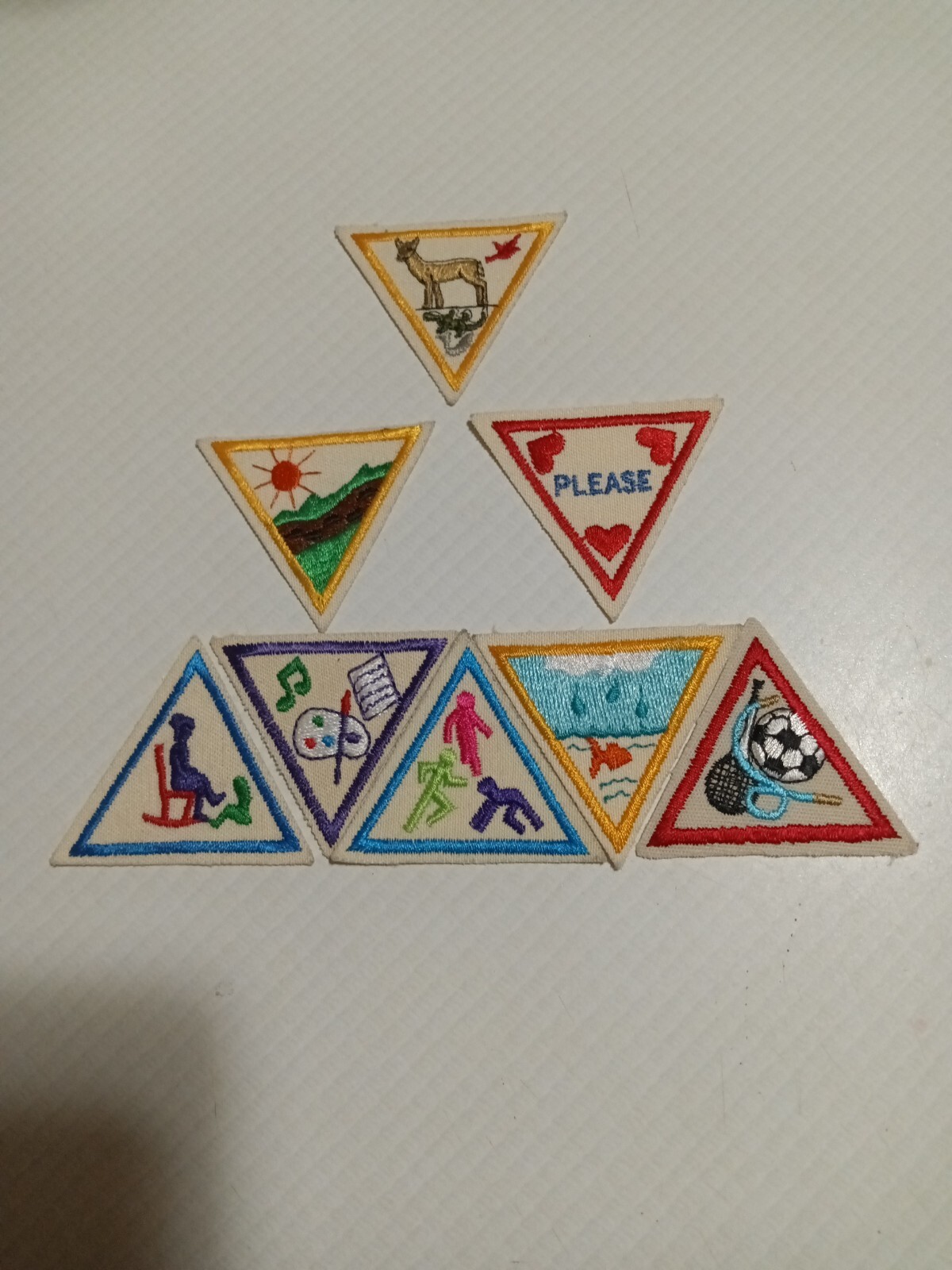 Set Of 8 Vintage Girl Scouts Brownies Merit Badges. Try It Patches | eBay