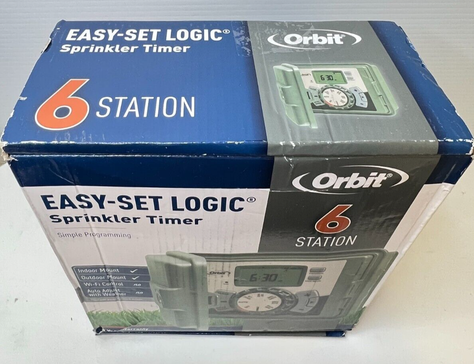 Orbit 6-Station Sprinkler Station Timer Digital Easy-Set 57896 (3 Programs) | eBay