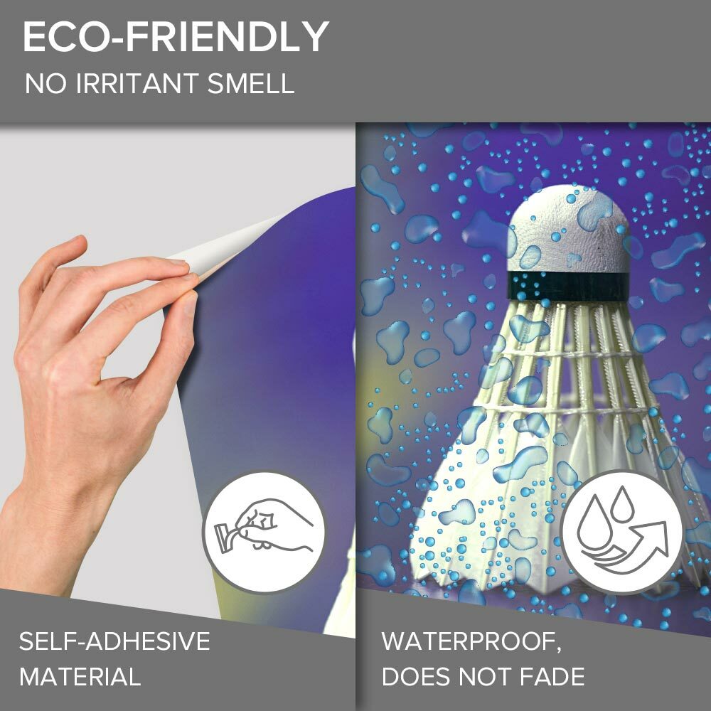 1 x Vinyl Sticker A2 - Badminton Shuttlecock #3072 | eBay