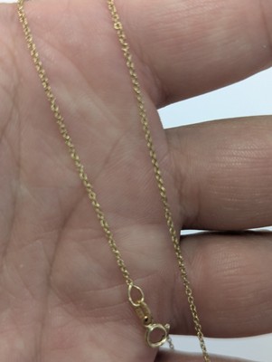 14k Yellow Gold 16 Inch Chain | eBay