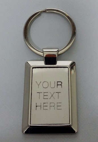 Engraved Heavy Duty Chrome Personalised Keyring - Christmas Gift Fob ...