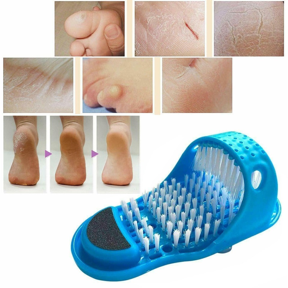 Foot Scrubber Brush Slipper Bath Shower Spa Scrub Feet Massage Wash ...