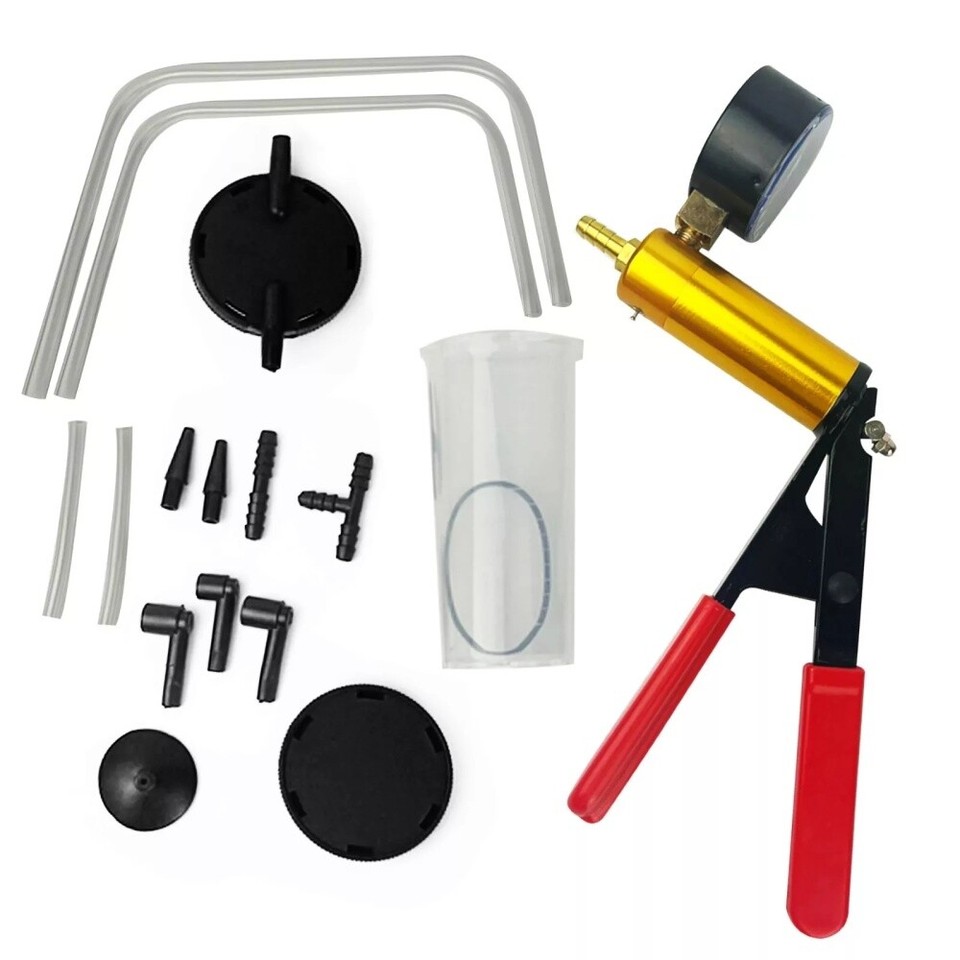 Brake Fluid Bleeder Clutch System Bleeding Kit Vacuum Pressure Pump ...