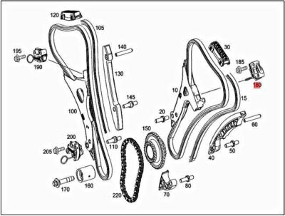 Genuine MERCEDES Chain tensioner 2760502500 | eBay