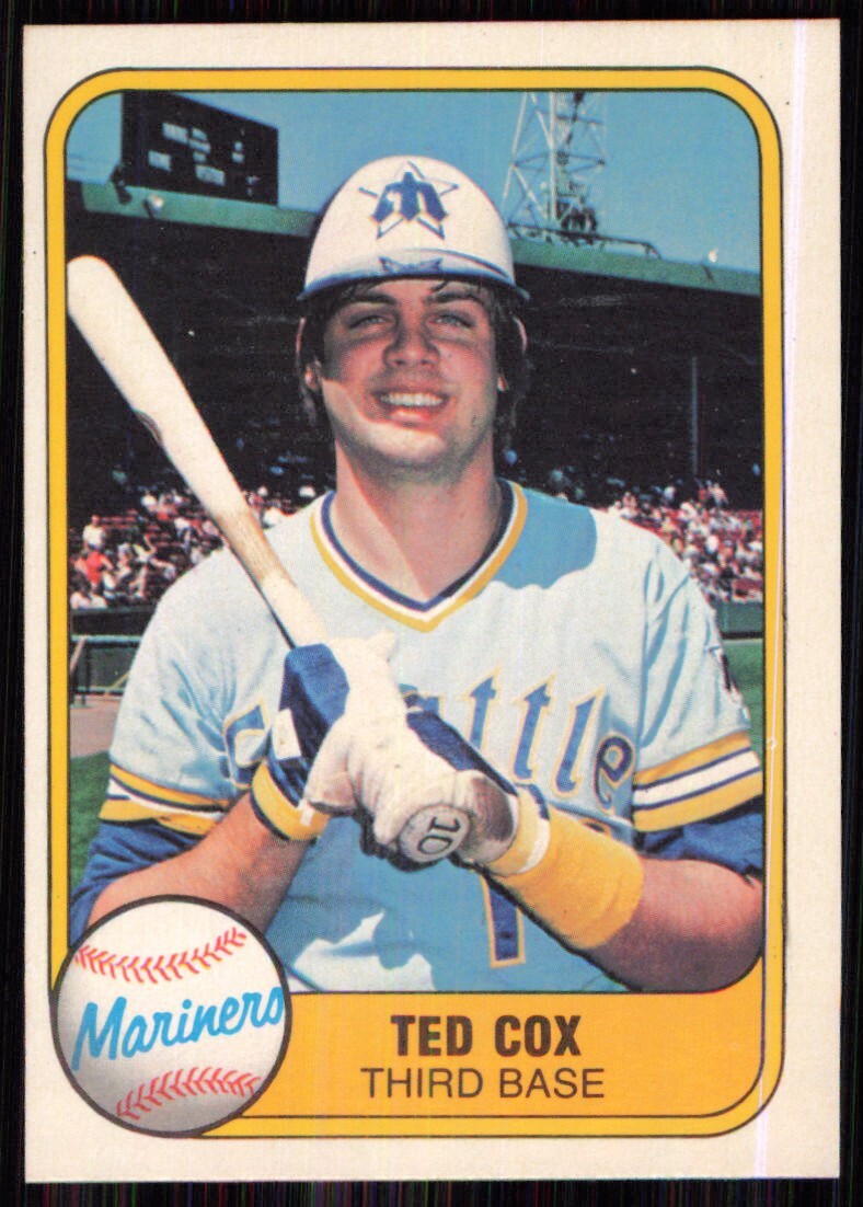 1981 Fleer Ted Cox Seattle Mariners #602 | eBay