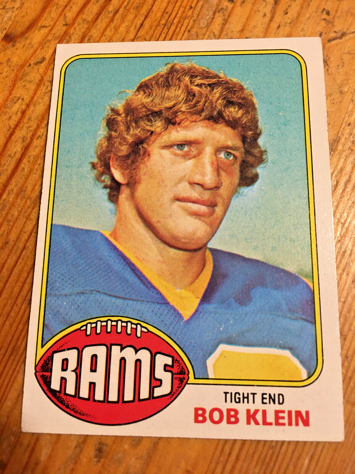 1976 Topps Bob Klein Football Card – Los Angeles Rams - #42 / Excellent ...