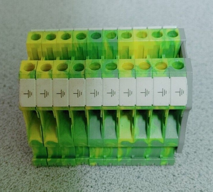 PHOENIX CONTACT UT 4-PE LEVER-TYPE FUSE TERMINAL BLOCK QUANTITY!! WOW ...