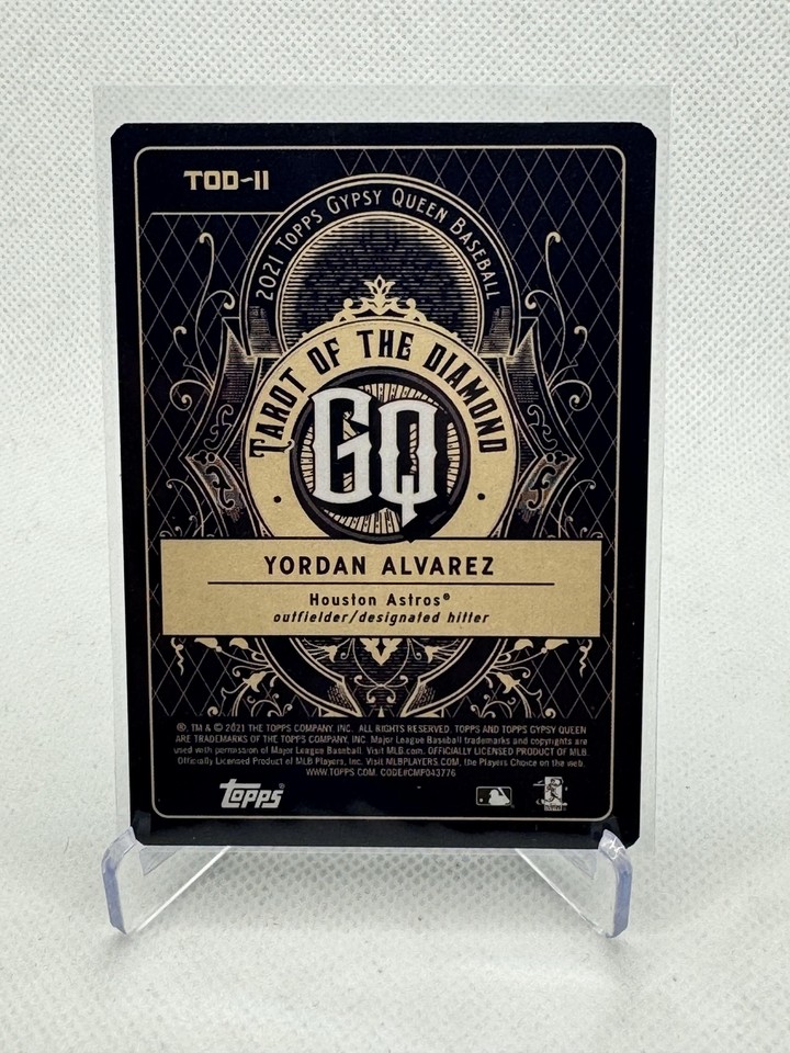 2021 Topps Gypsy Queen #TOD-11 Yordan Alvarez Tarot of the Diamond | eBay