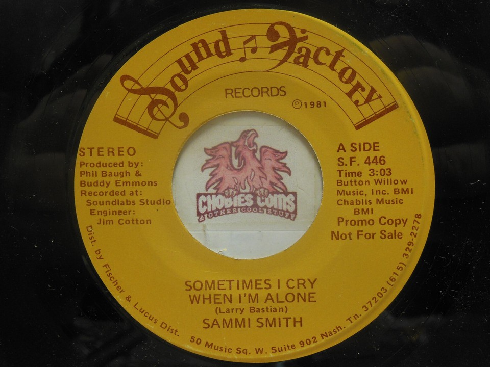 Promo! Sammi Smith – Sometimes I Cry When I'm Alone / Same, 45 RPM VG ...