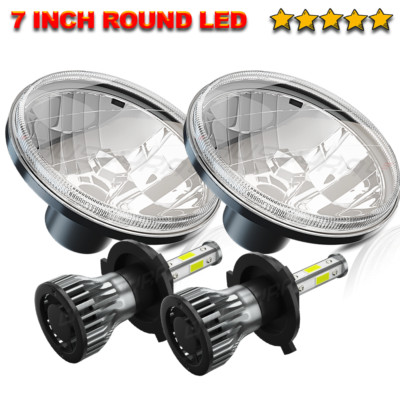 7'' round led Headlights FOR 1953-57 Chevrolet Bel Air/150/210 Impala ...