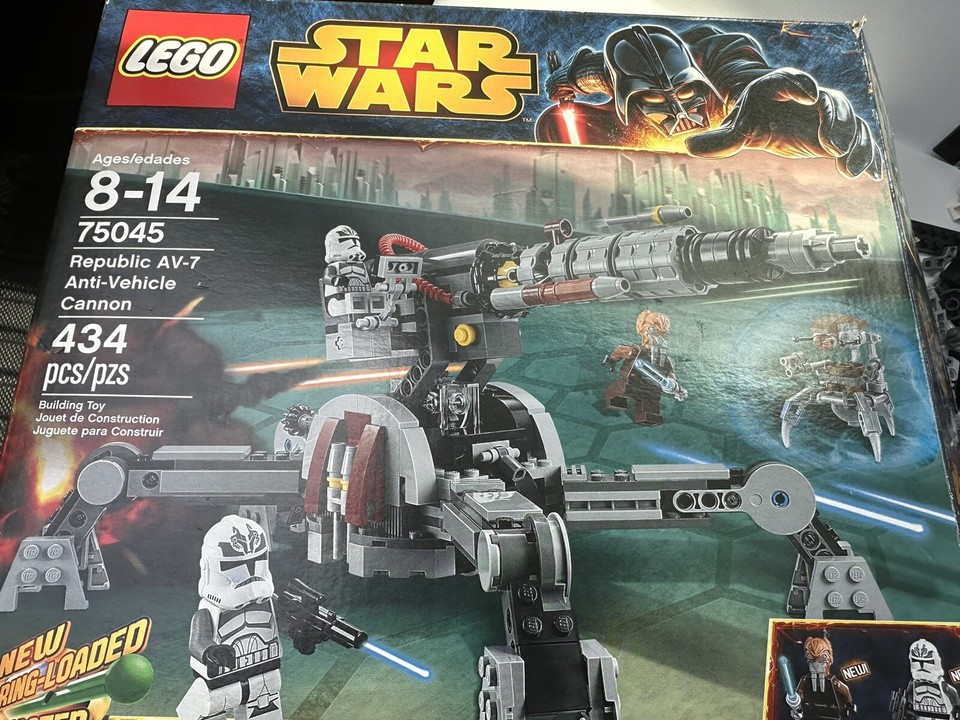 Lego Starwars 75045 Republic AV-7 Anti-Vehicle Cannon w/ Box But ...
